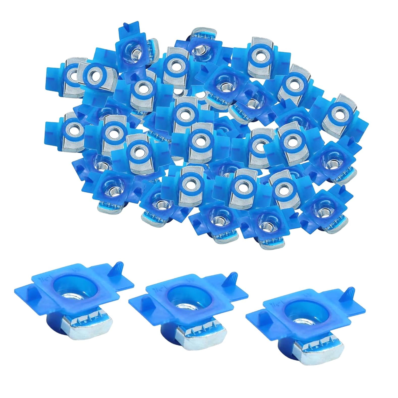 Fuliko Strut Channel Nuts with Tab 100 Packs, 3/8"-16 Thread Nut with ...