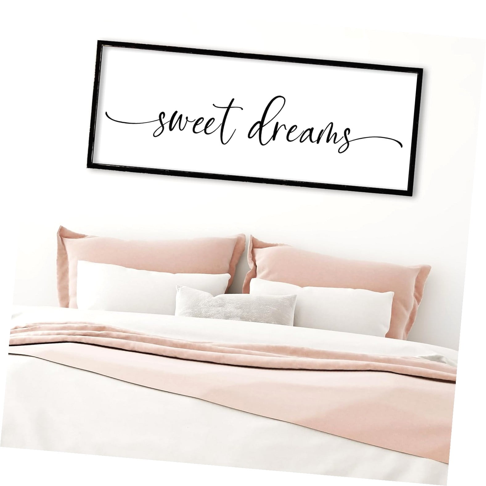 Fuliko Sweet Dreams Sign Wall Decor Above Bed 40" 15" Large Over Bed ...