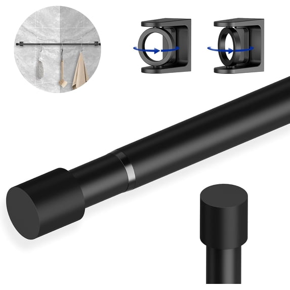 Fuliko Tension Rod, 18 to 36 Inch Tension Rods 24 to 36 inch, No-Drill ...