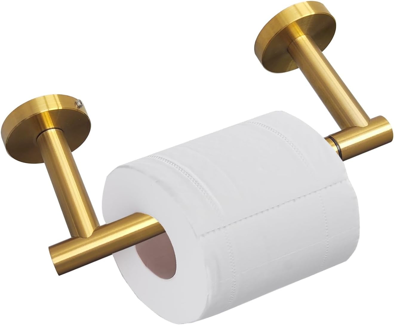 Fuliko Toilet Paper Holder Pivoting Round Toilet Roll Holder for Mega ...