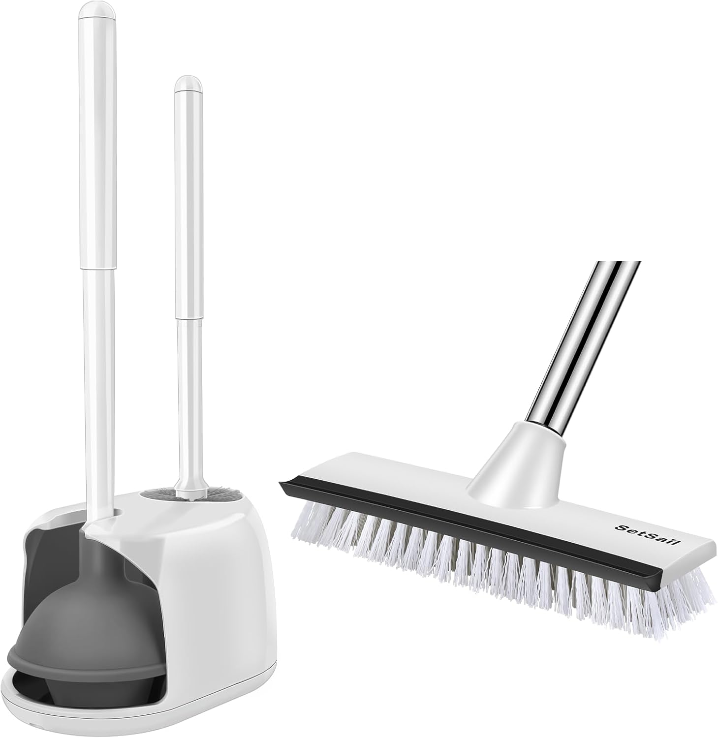 Fuliko Toilet and Plunger Set, Toilet Plungers for Bathroom Toilet Bowl ...