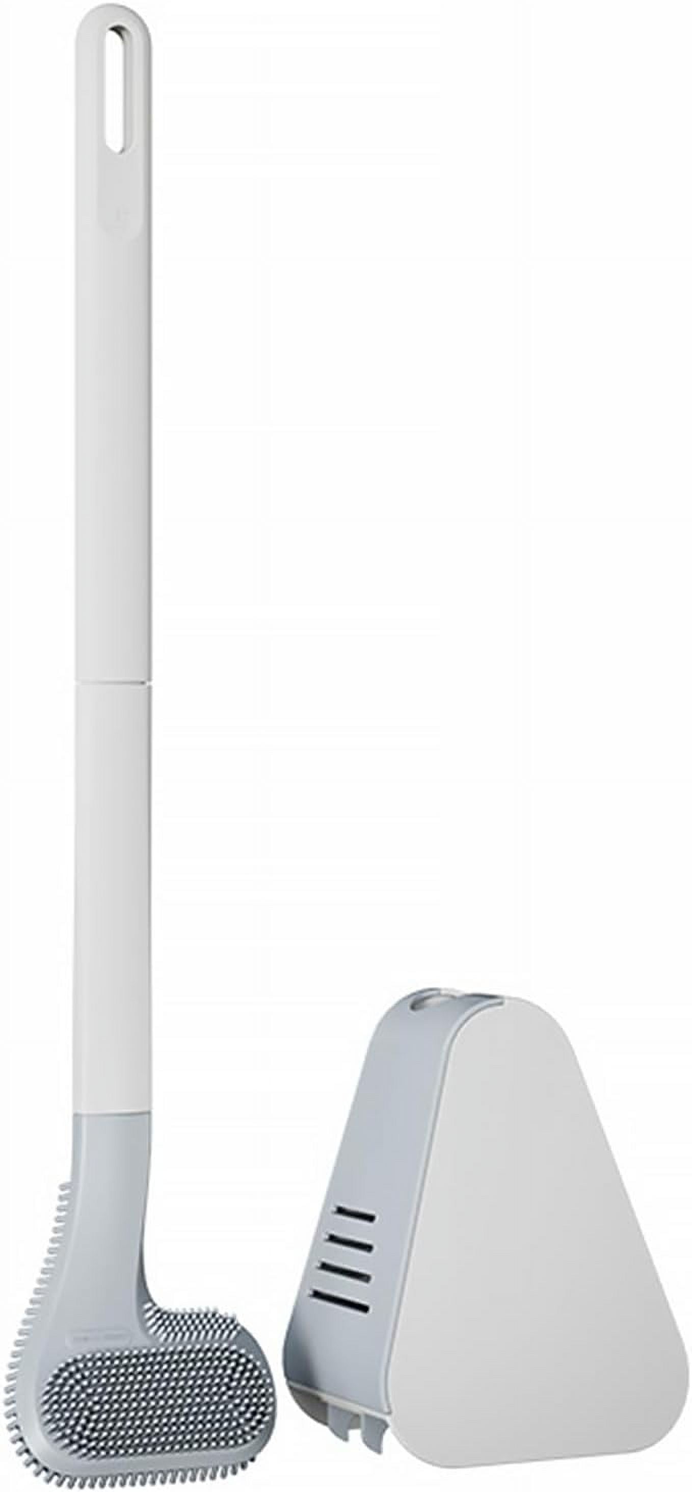 Fuliko Toilet and Holder Set, Flexible Toilet for Deep Cleaning of Hard-to-Reach Corners ...