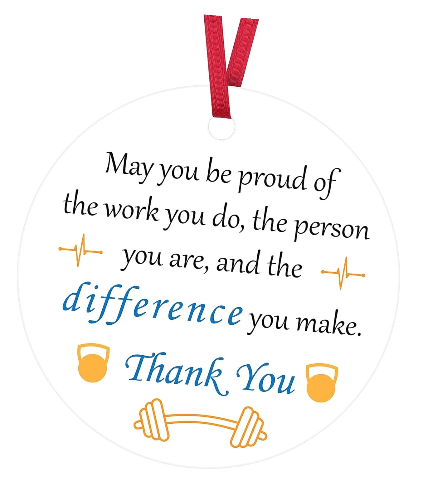 Fuliko Trainer Thank You Ceramic Ornament Keepsake Sign for Instructor ...