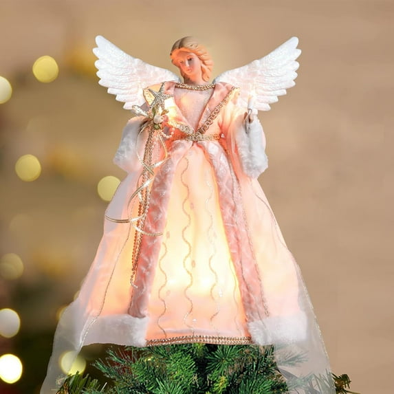 Fuliko Tree Toppers, 13-Inch Tree Topper for Indoor Table Top Decor ...