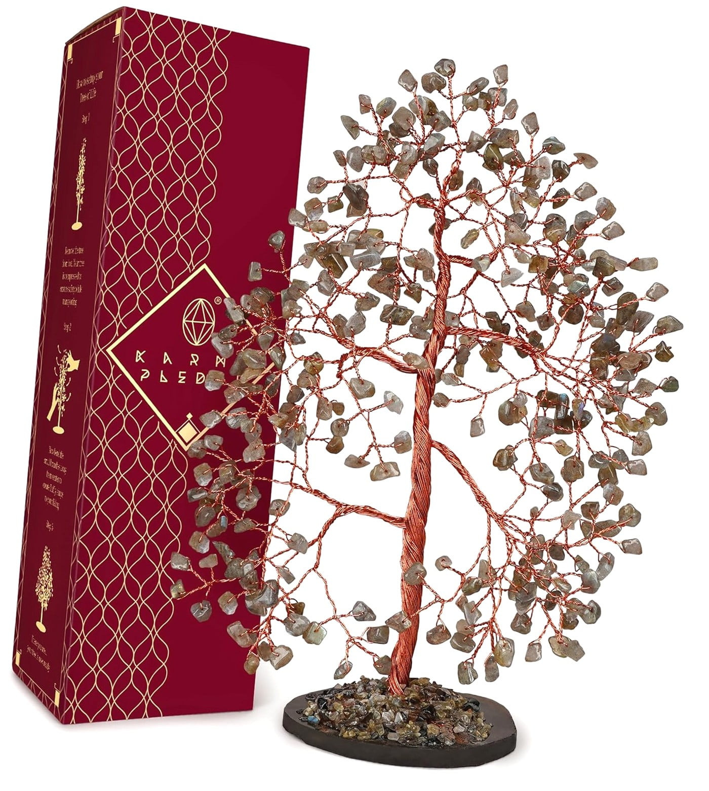 Fuliko Trees for and Office Decoration, Labradorite Chakra Crystals ...