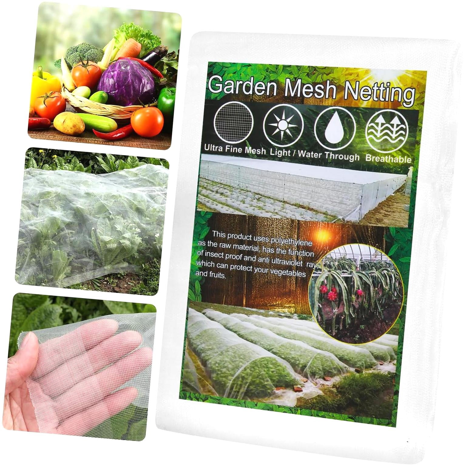 Fuliko Ultra Fine Garden Netting, 4x25Ft Mesh Plant Netting Pest ...