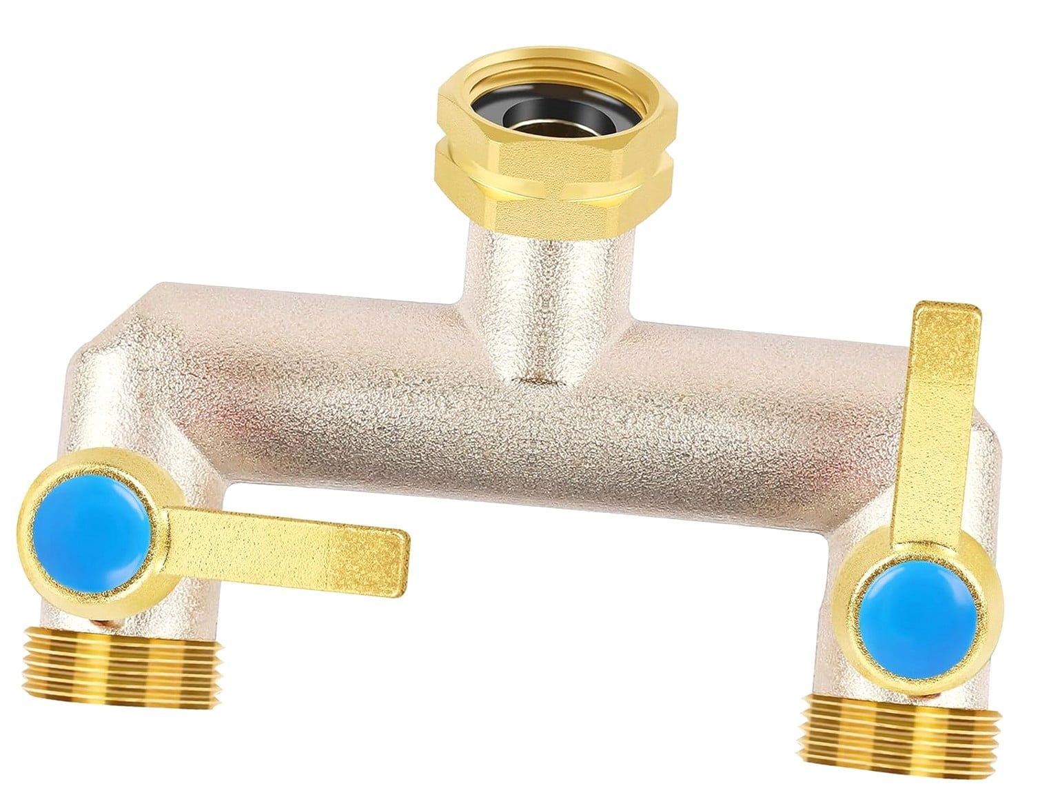 Fuliko Upgraded Splitter, 3/4" Hose Splitter 2 Way with Extended ...