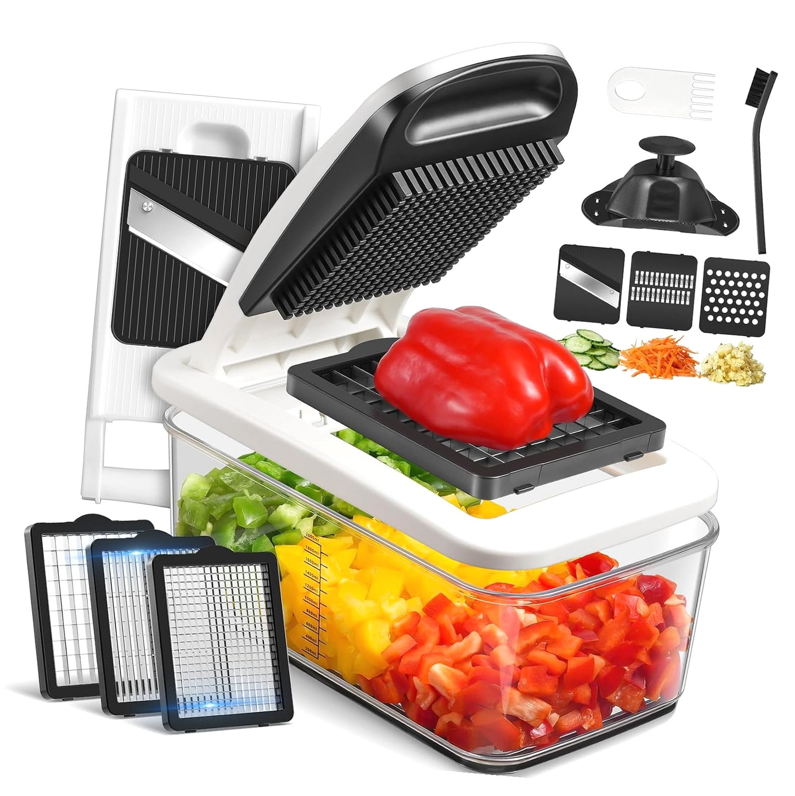 Fuliko Vegetable Chopper Mandoline Slicer for Kitchen Multifunctional ...