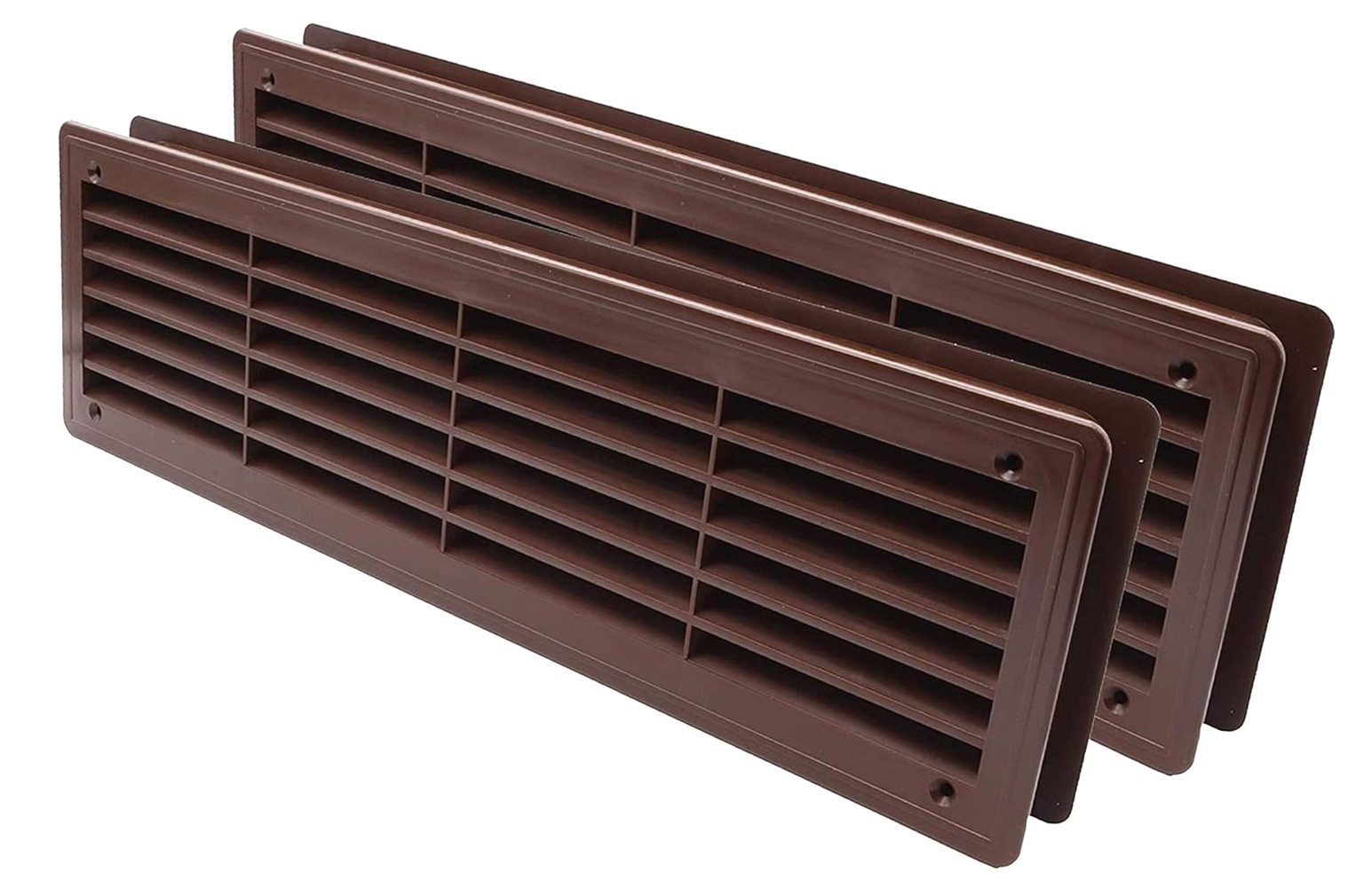 Fuliko Vent 18" 5" Pack of 2 Dark Brown Plastic Door Vent for Interior ...
