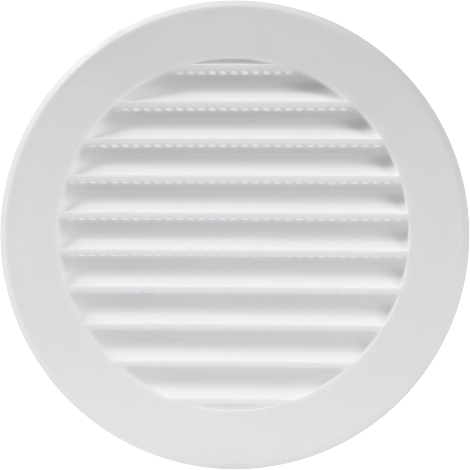 Fuliko Vent 4'' Inch White Soffit Vent Cover Round Air Vent Louver ...