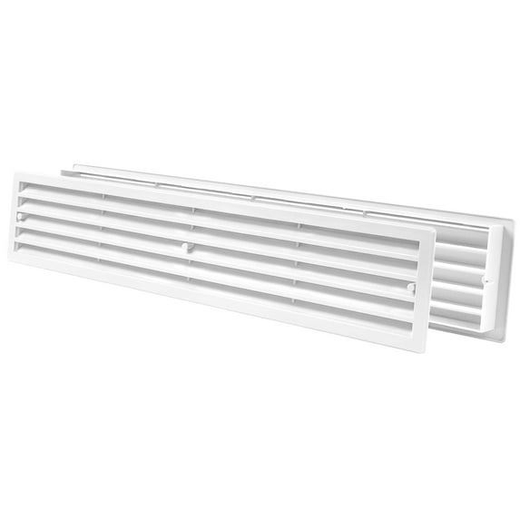 Fuliko Vent .7" 3.5" Inches White Door Grille Two-Sided Door Louvers ...