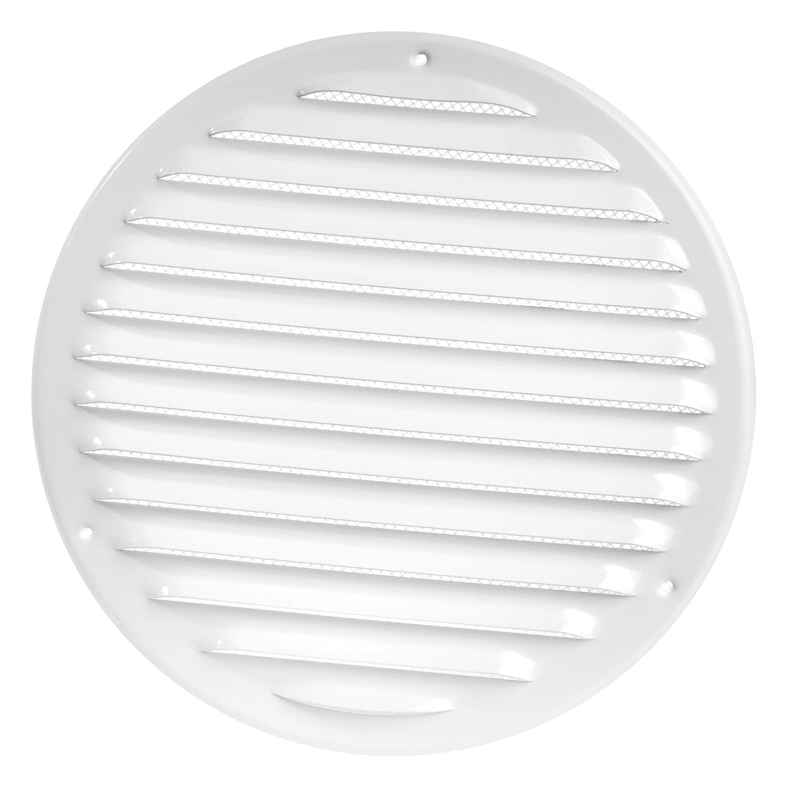 Fuliko Vent 8" White Soffit Vent Cover Round Air Vent Louver Grill ...