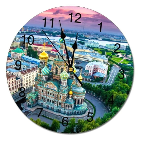 Fuliko Wall Clock Silent Non Ticking Clocks, Saint Petersburg. Russia ...