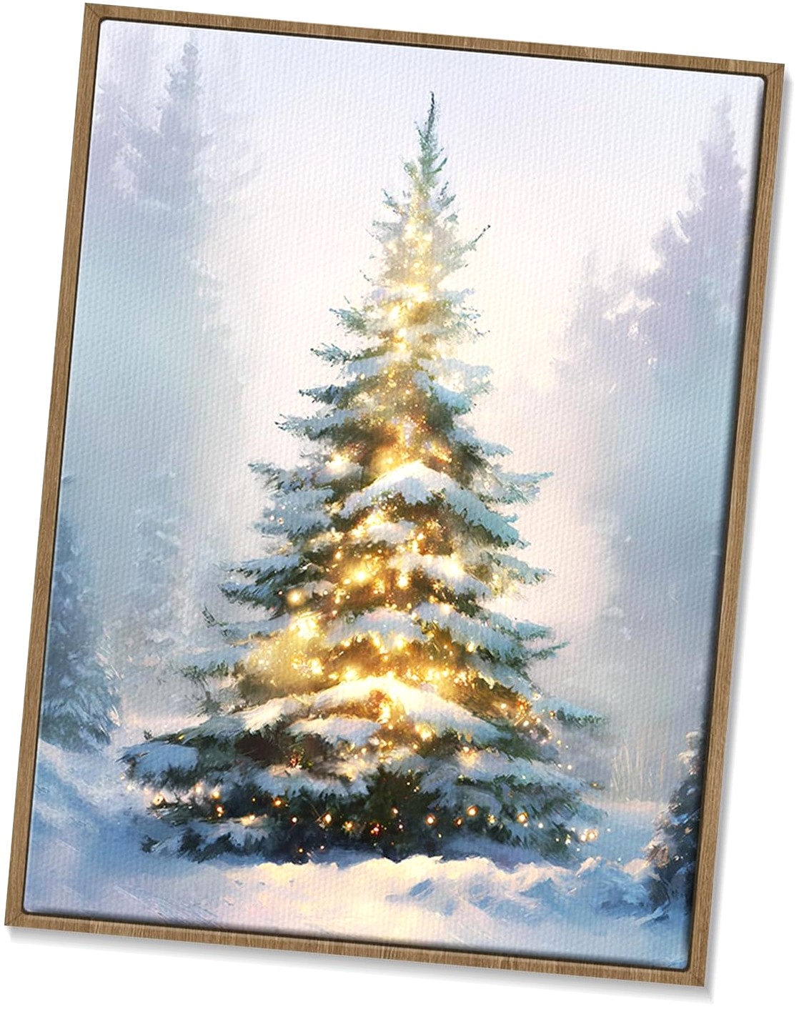 Fuliko Wall for Christmas Decor, Christmas Oil Painting Farmhouse ...