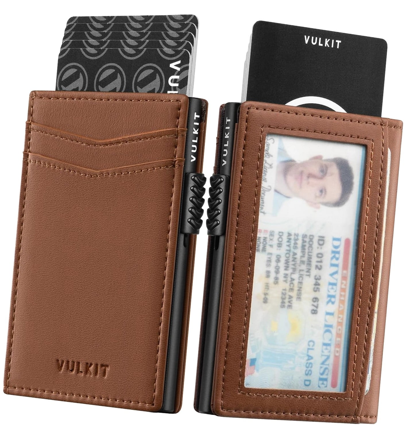 Fuliko Wallet with ID Window Wallets RFID Minimalist Wallet Card Holder Closure - Walmart.com