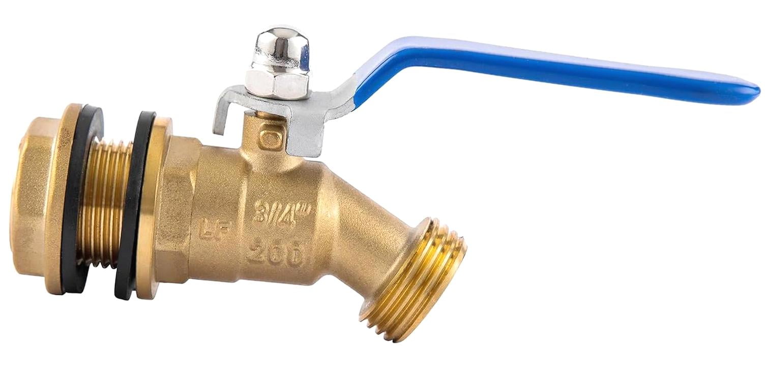 Fuliko Water Container/Rain Barrel Spigot, 3/4" GHT Male Threaded ...