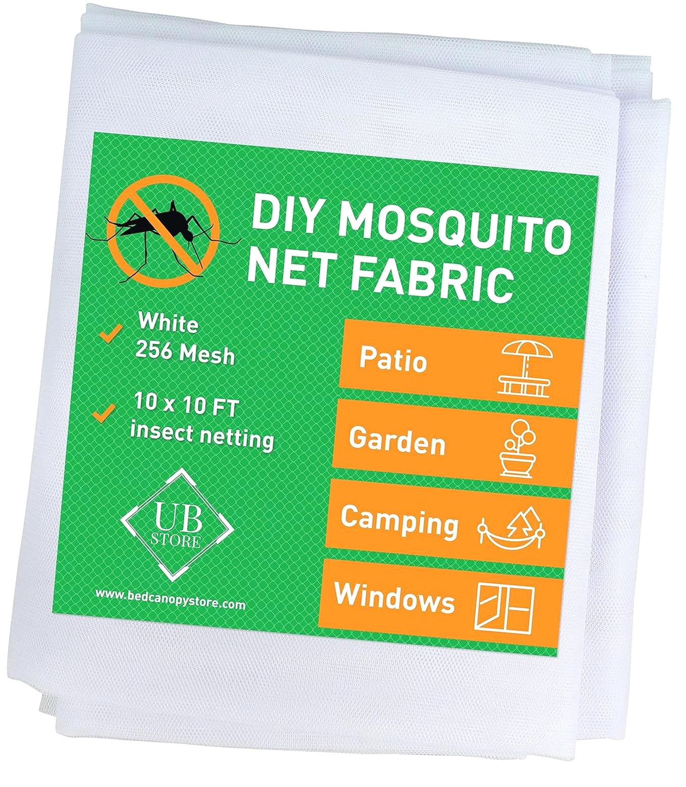 Fuliko White Customizable Mosquito Net Fabric | 10x10 Feet Net | Insect ...