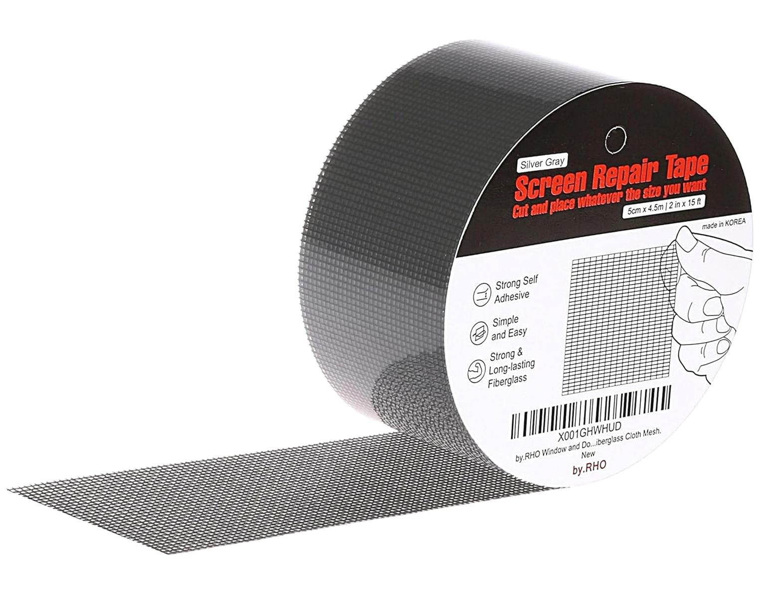 Fuliko Window Screen Repair Tape, 2in x 33ft, Fiberglass Repair Kit for ...