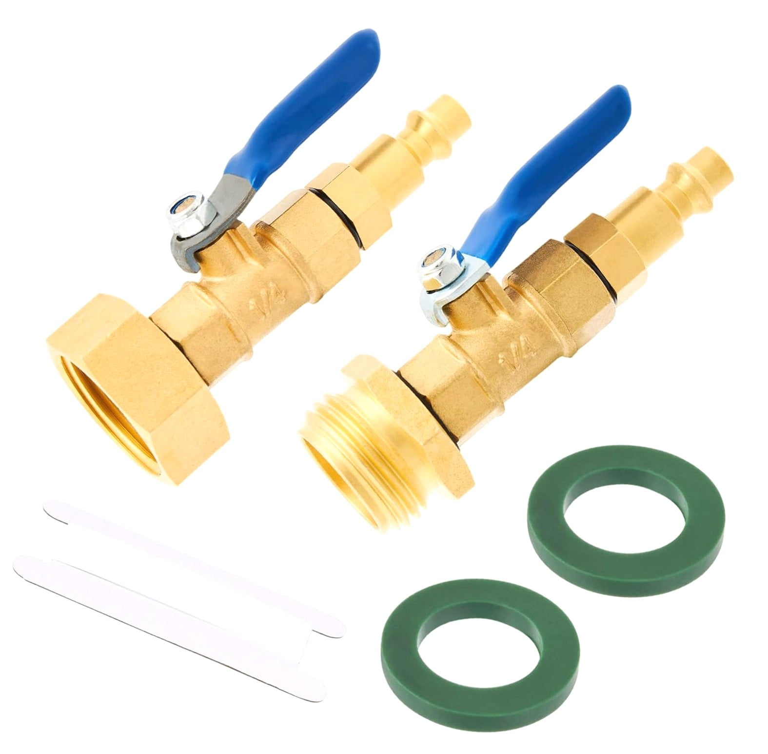 Fuliko Winterize Blowout Adapter,1/4 Inch Male Quick Plug and 3/4 Inch ...