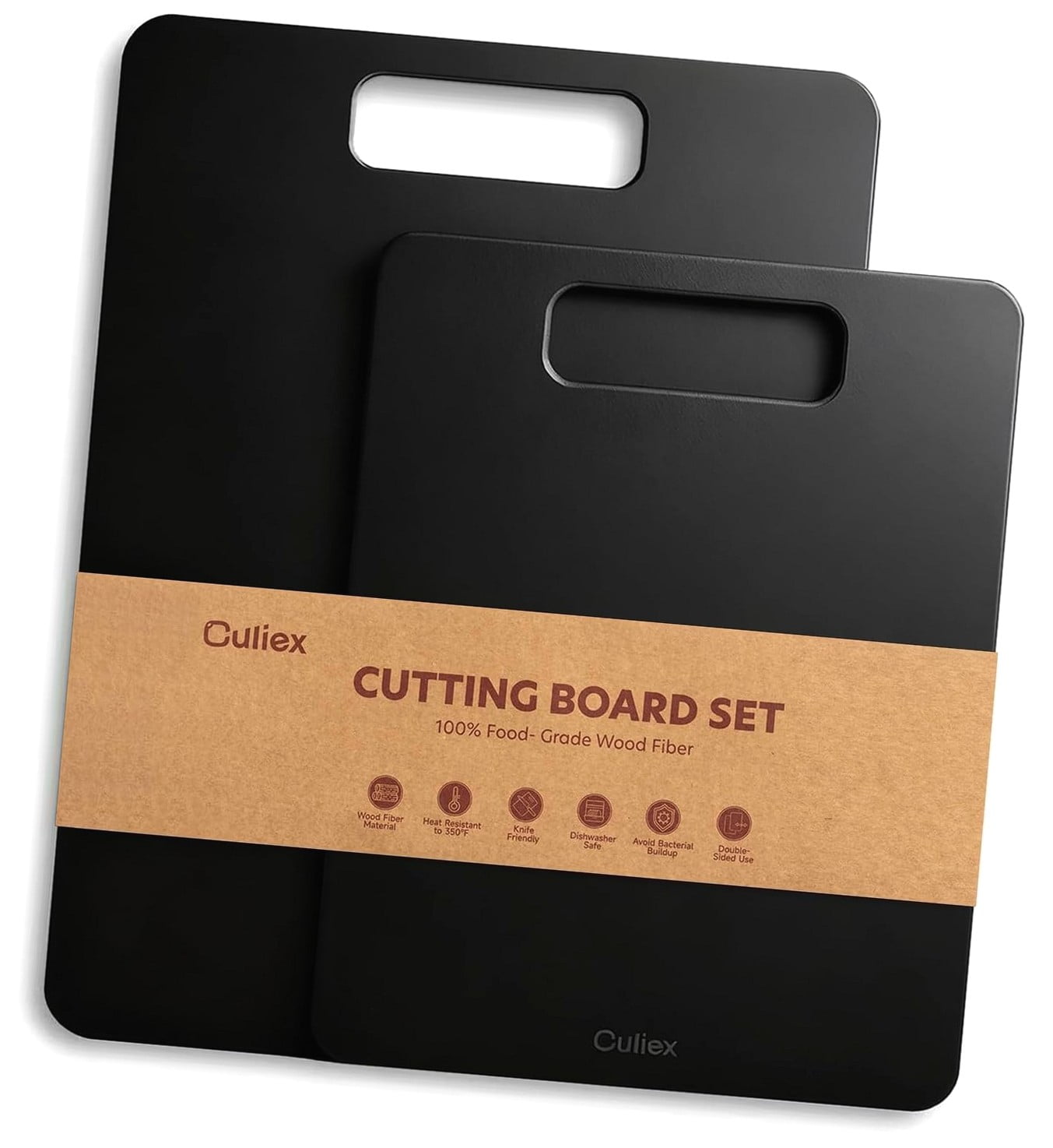 Fuliko Wood Fiber 2-Pack, Composite Chopping Boards for Kitchen ...
