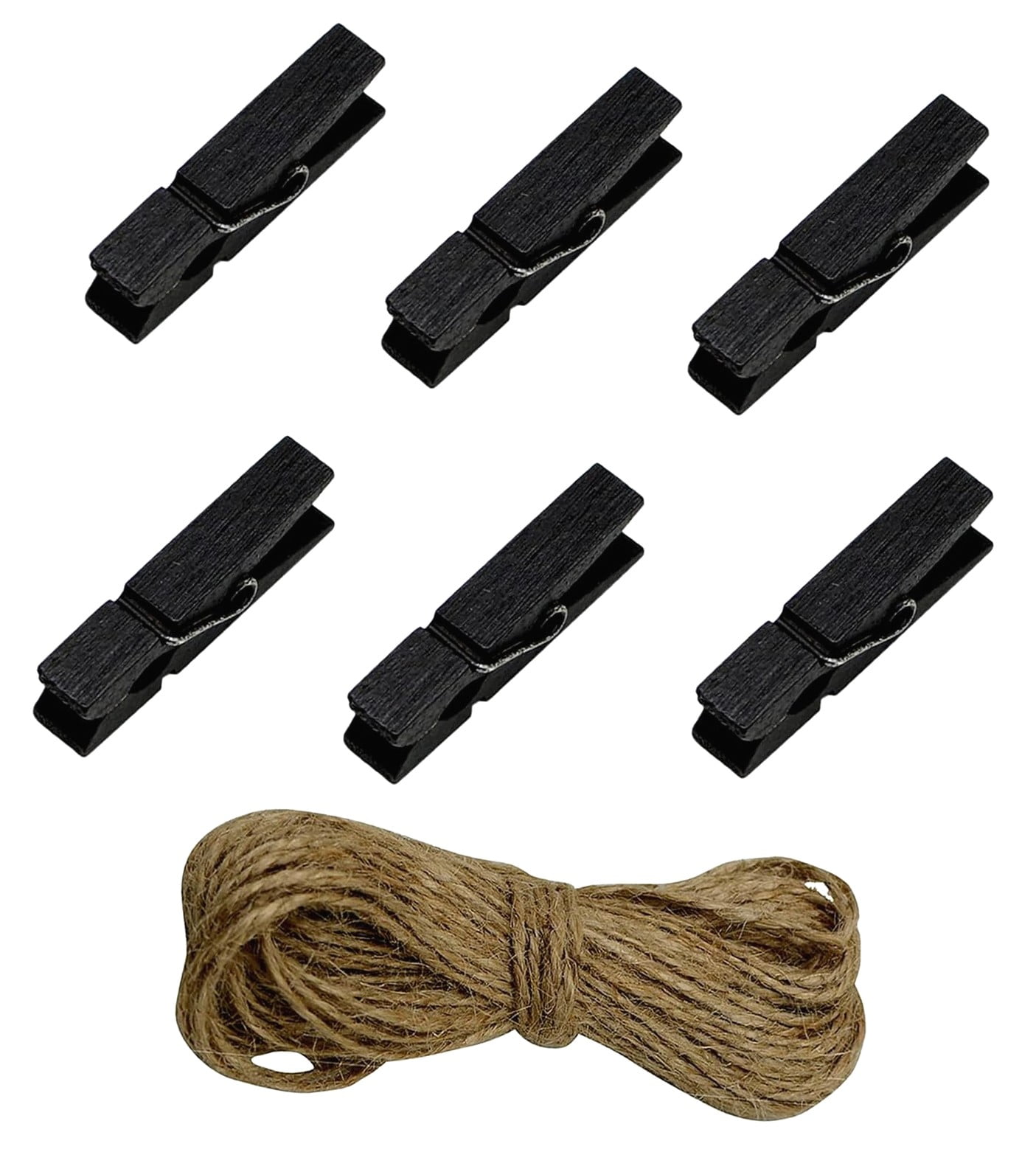Fuliko Wooden Clothes , 100pcs 1.3Inch (3.5cm) Small Wooden Chip Clips ...