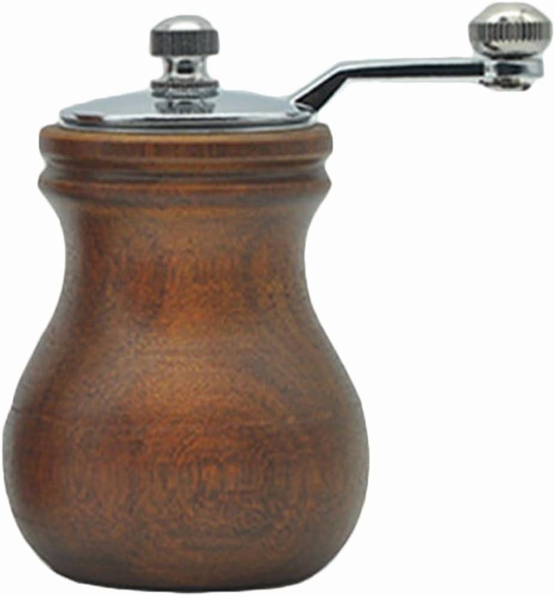 Fuliko Wooden Hand-Operated Pepper Grinder Featuring Ceramic and Crank ...