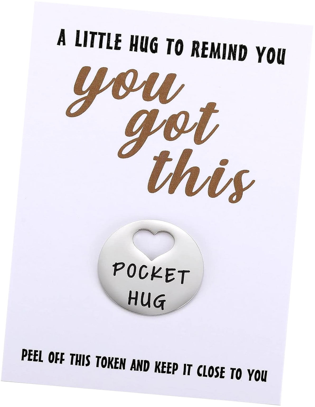 Fuliko You Got This Pocket Hug Token Greeting Card for Friends ...