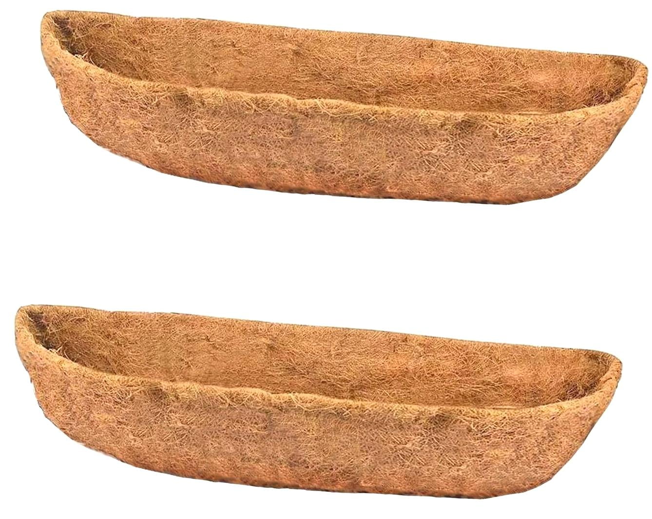 Fuliko bboUod 2 pcs Garden Coconut Planter Liners Preformed Window Box ...