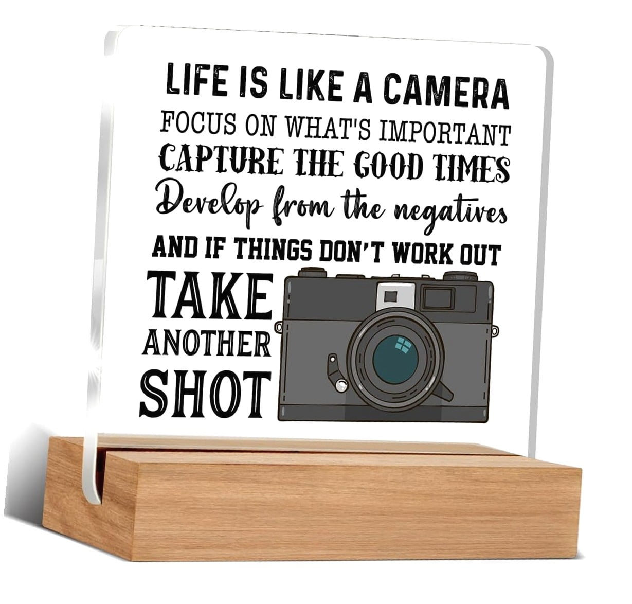 Fuliko for Photographers, Life is Camera Acrylic Sign, Photographer ...