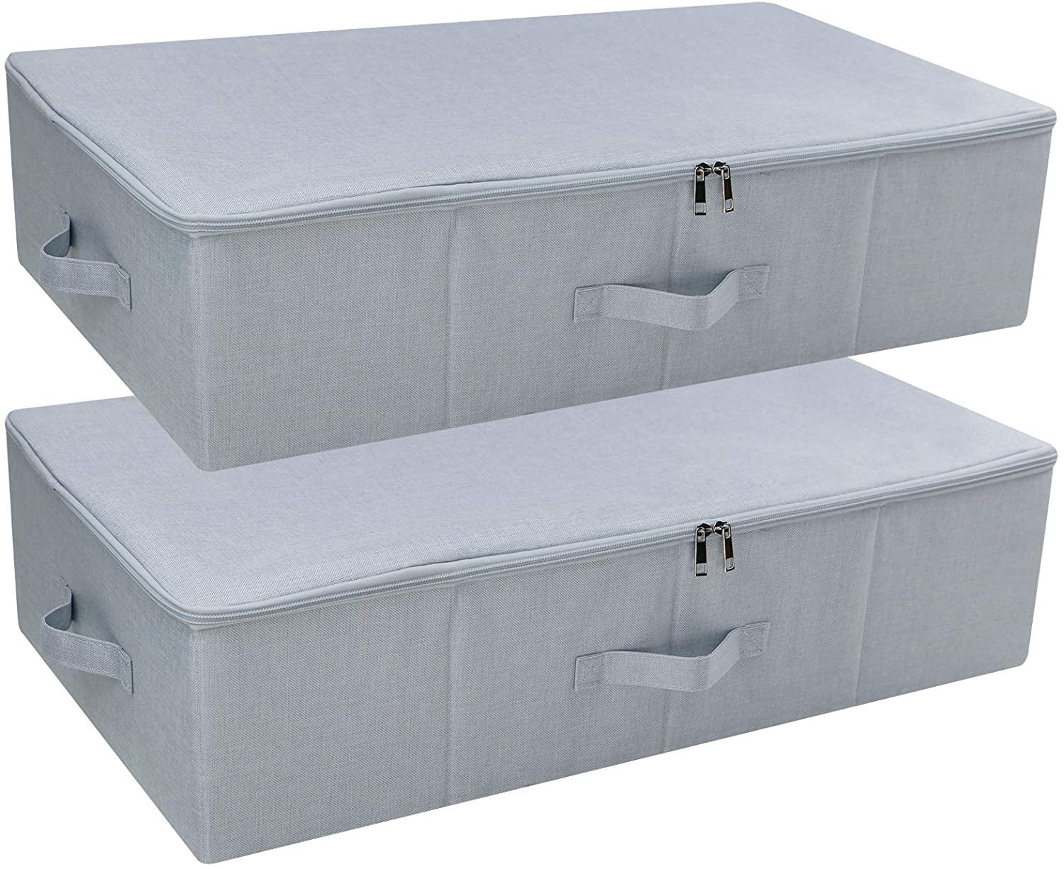 Fuliko iwill CREATE Pack of 2, Folding Lidded Under Bed Storage Bins ...