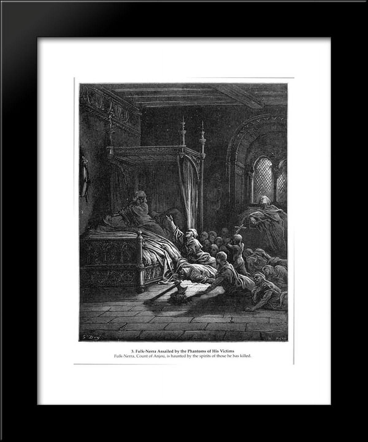 Fulk-Nerra Assailed by the Phantoms of His Victims 20x24 Framed Art ...