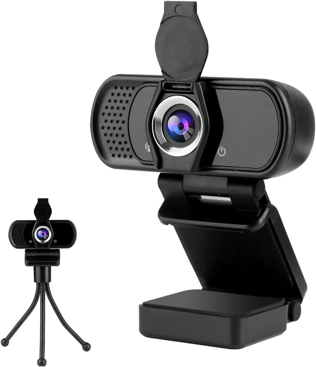 Full 1080P HD Webcam with Microphone, USB Webcam for Laptop and Desktop ...