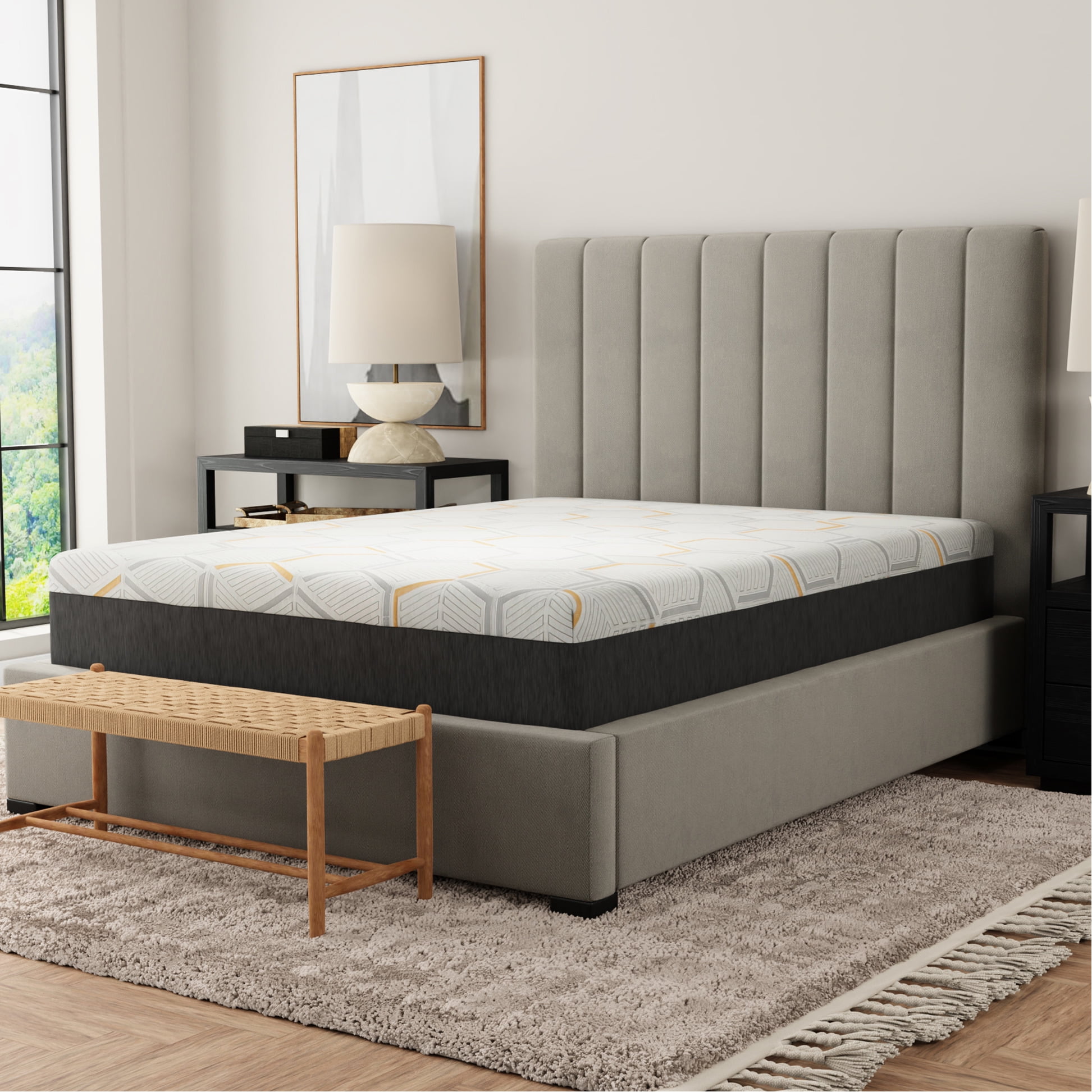 Full 12" Mattress With Copper Gel. Edge Support For Enhanced Comfort ...