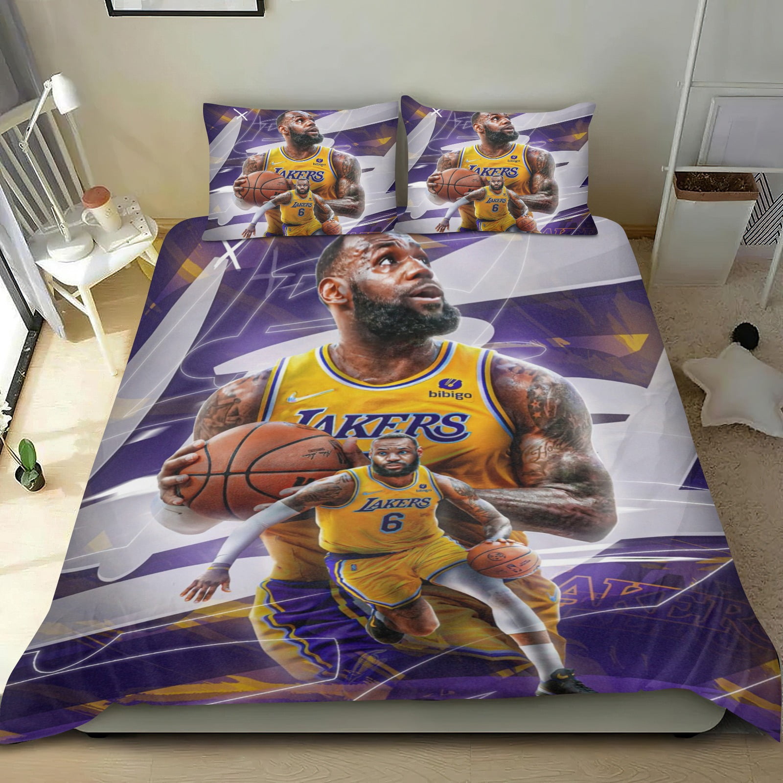 Full 3 Piece Bedding Set For Emperor Lebron James Duvet Cover Sets ...