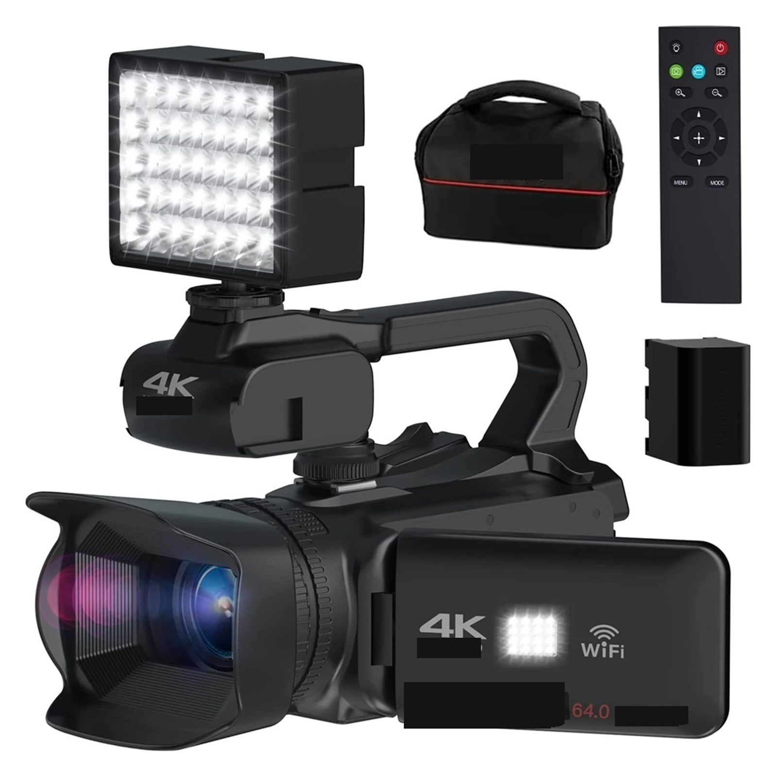 Full 4K 60FPS Vintage Camcorder For Live Streaming Vlog 18X 64MP Video ...