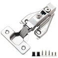 Full 50 Pack Soft Close Cabinet Hinges Cold Rolled Alloy Steel Hardware ...