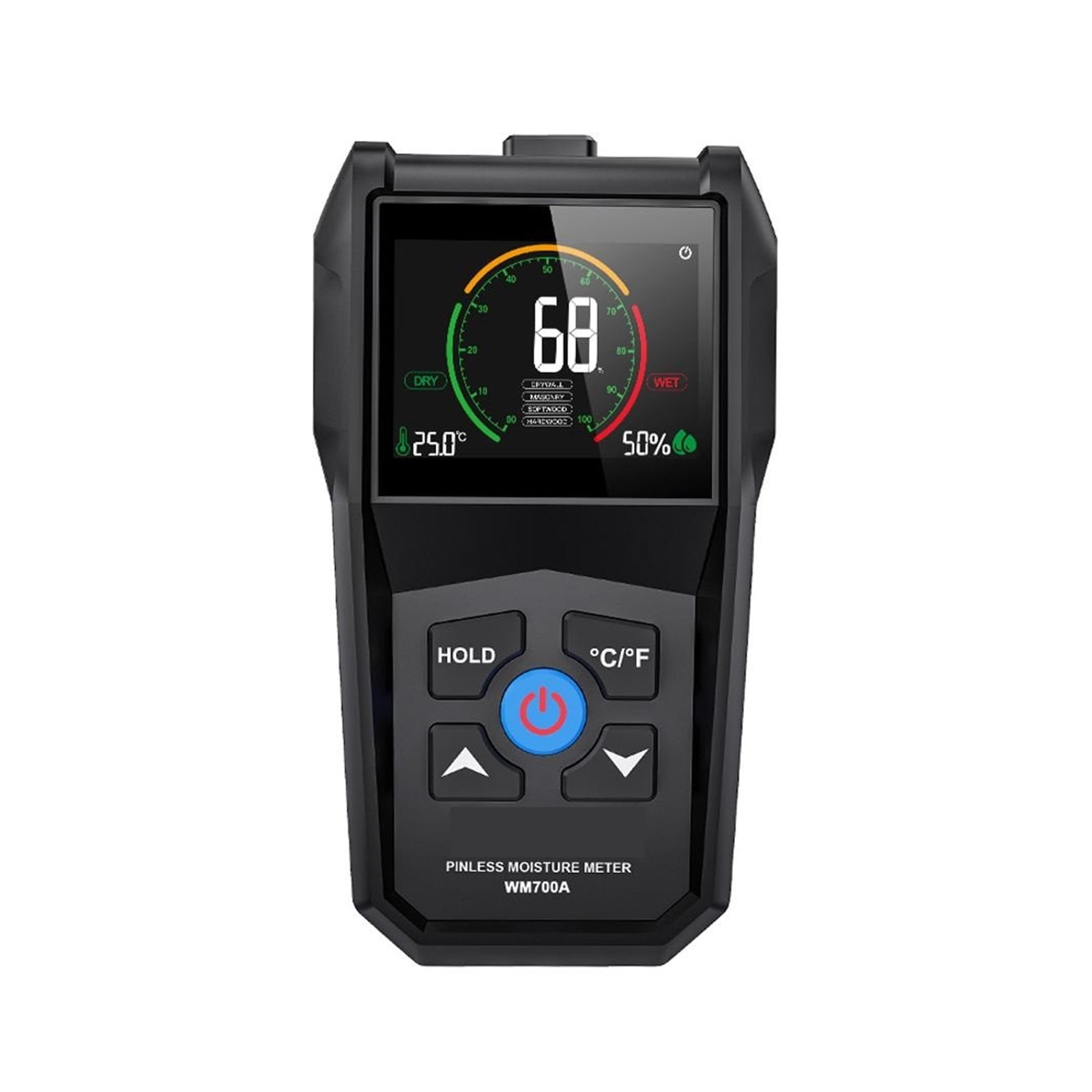 Full Angle Display Screen Non-contact Wood Moisture Meter Environmental ...