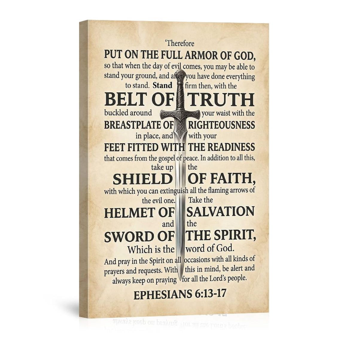 Full Armor Of God Bible Verse Ephesians 6 13 17 Christian Scripture ...