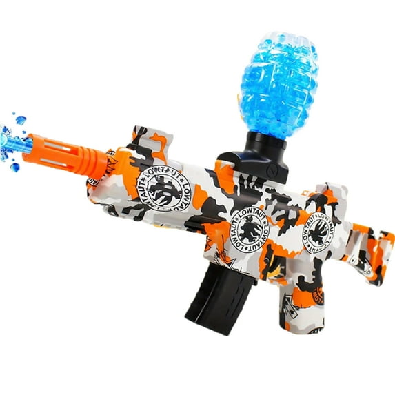 Full Auto Electric Gel Ball Blaster – 100FT Range Splatter Blaster for ...