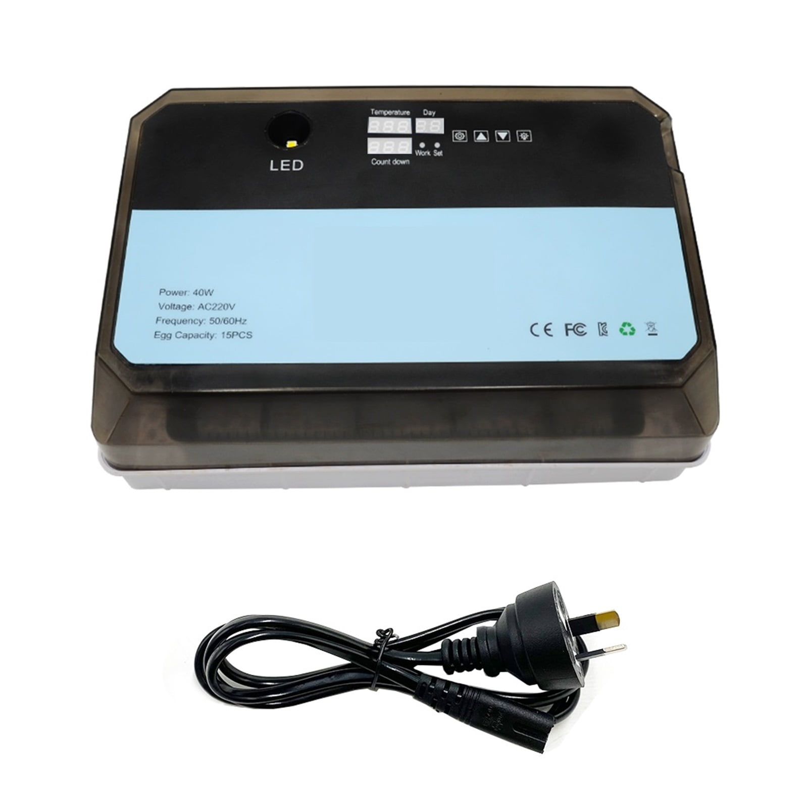 Full Automatic Egg Incubator Farm Chick Hatchery Digital 15 Egg Brooder ...