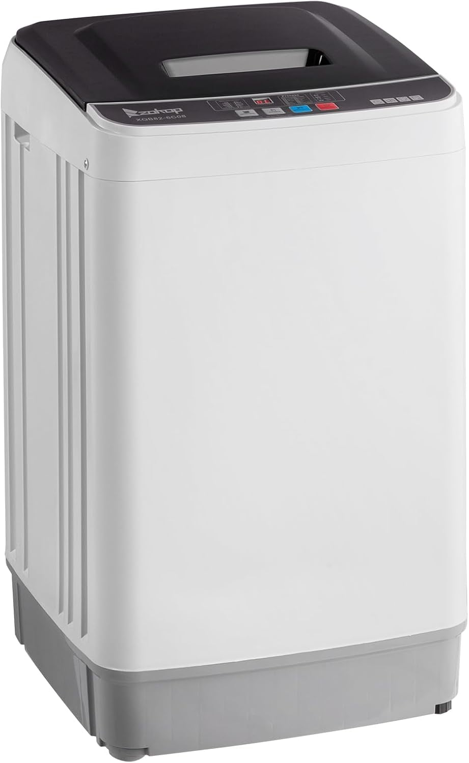 Full Automatic Washing Machine, 17.6Lbs Top Load Portable Washer with ...