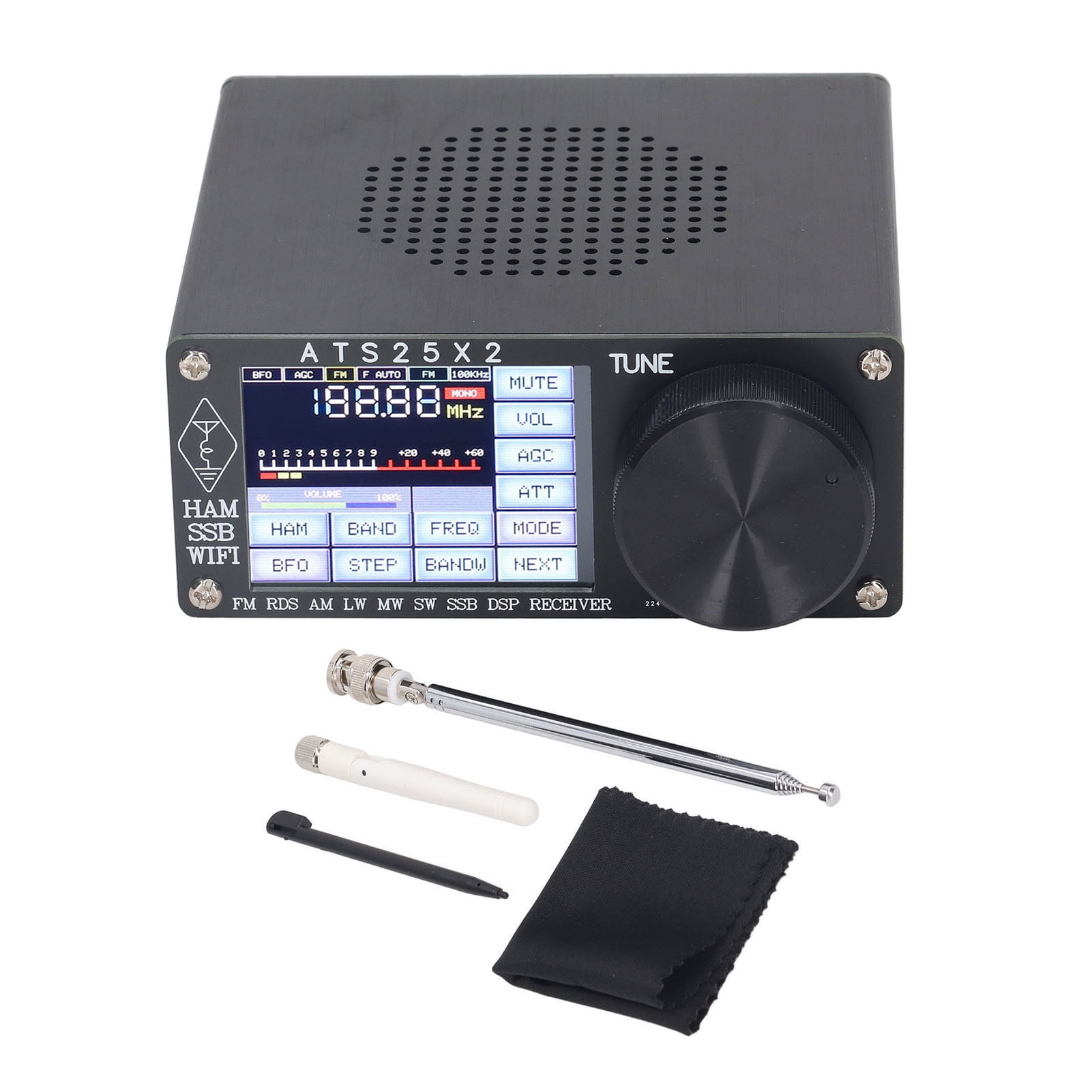 Full Band Radio Receiver Dsp Shortwave Multi Modes With Spectrum ...