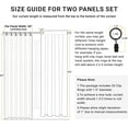 Full Blackout Curtains for Bedroom 120 inch Length 2 Panels Set, Clip ...