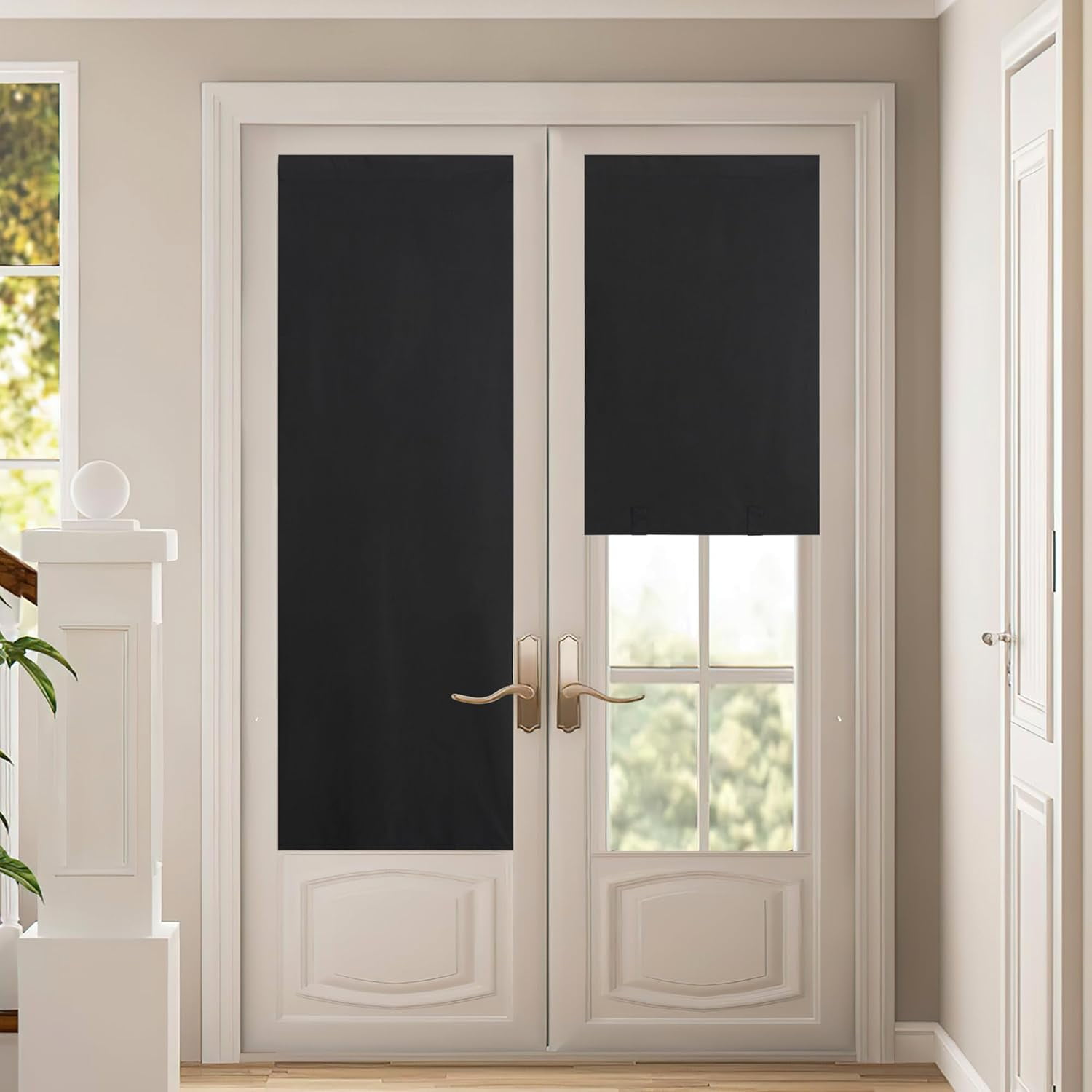 Full Blackout Door Curtain for Cordless Roller Window Covering Shades ...