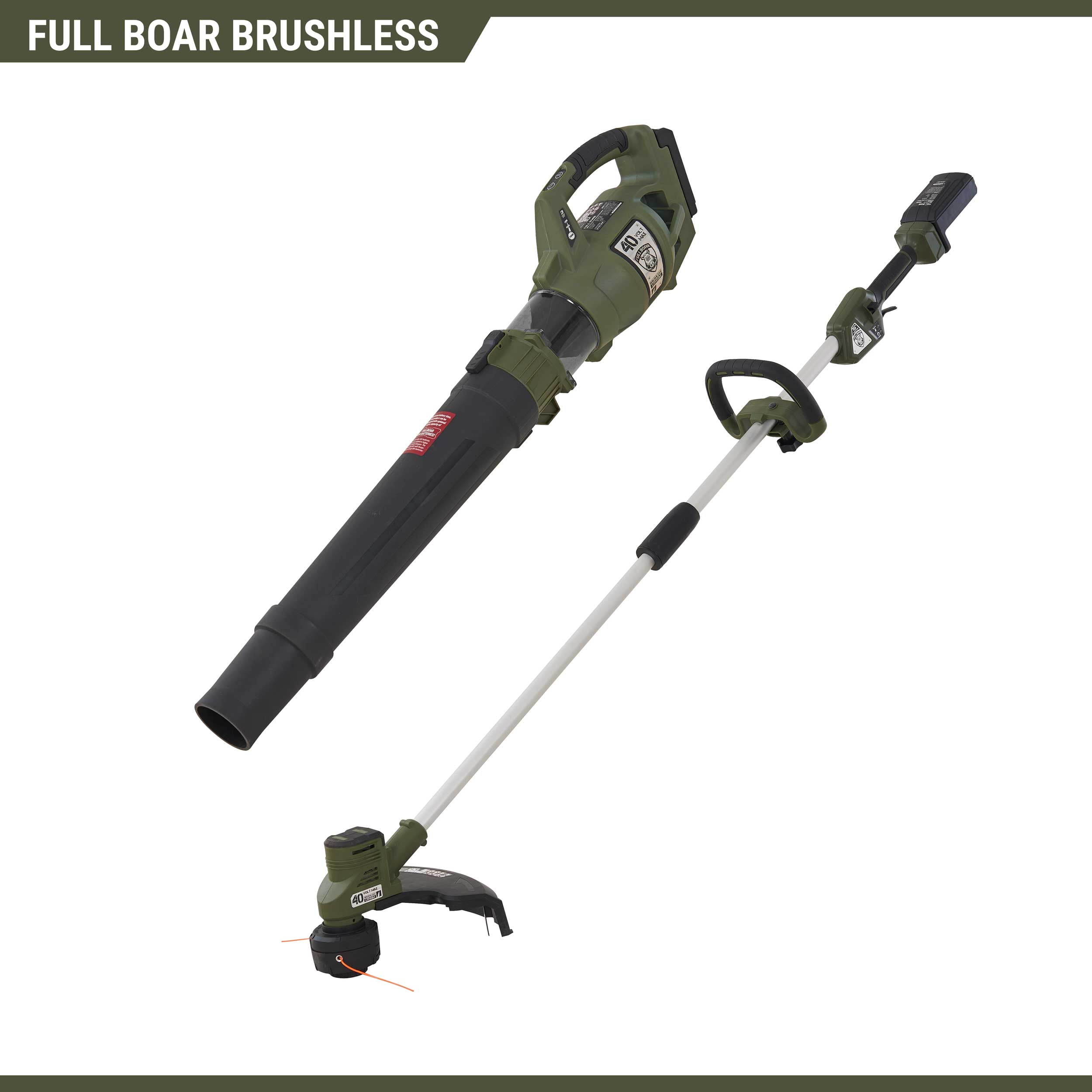 Full Boar 40V String Trimer/Leaf Blower Combo - (Tool Only Kit ...