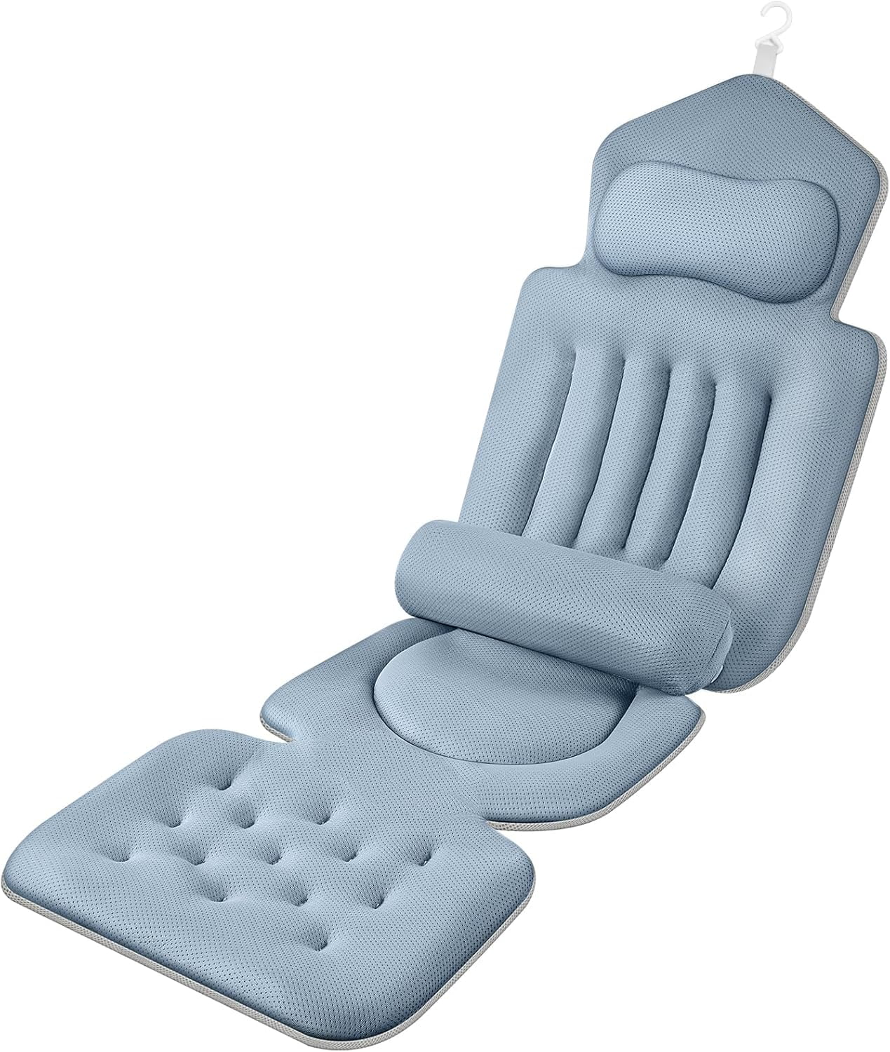 Full Body Bath Pillow for Bathtub, Adjustable Lumbar Support with 5D ...