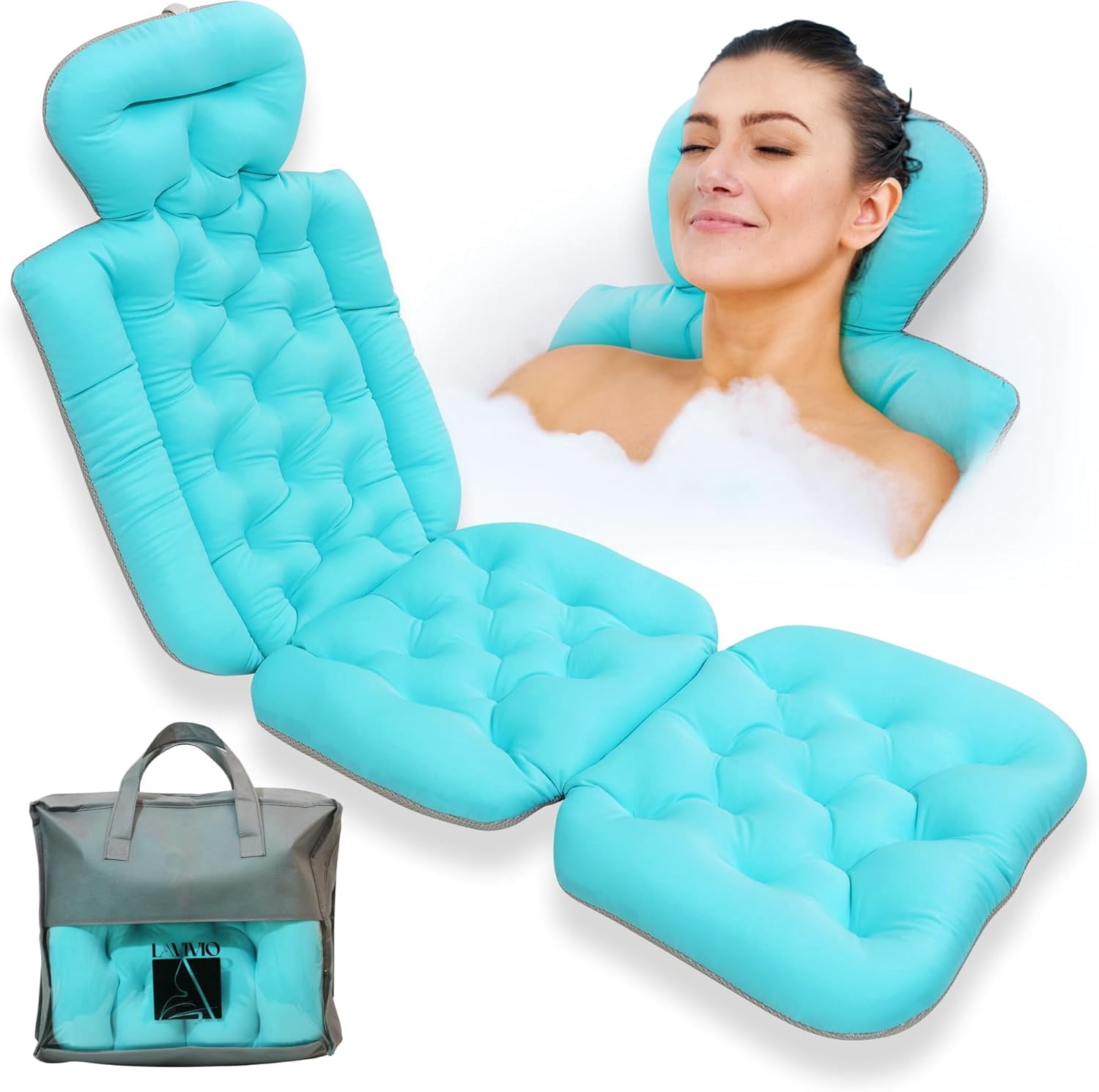Full Body Bath Pillow for Bathtub - Bath Pillows for Tub Full Body ...