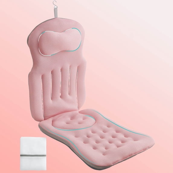 Full Body Bath Pillow for Bathtub, Thick Tub Pillow with Non-Slip ...