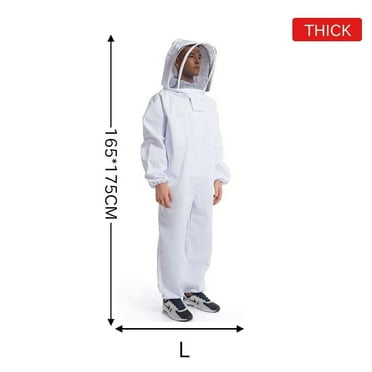 XL Professional Cotton Full Body Beekeeping Bee Keeping Suit, with Veil ...