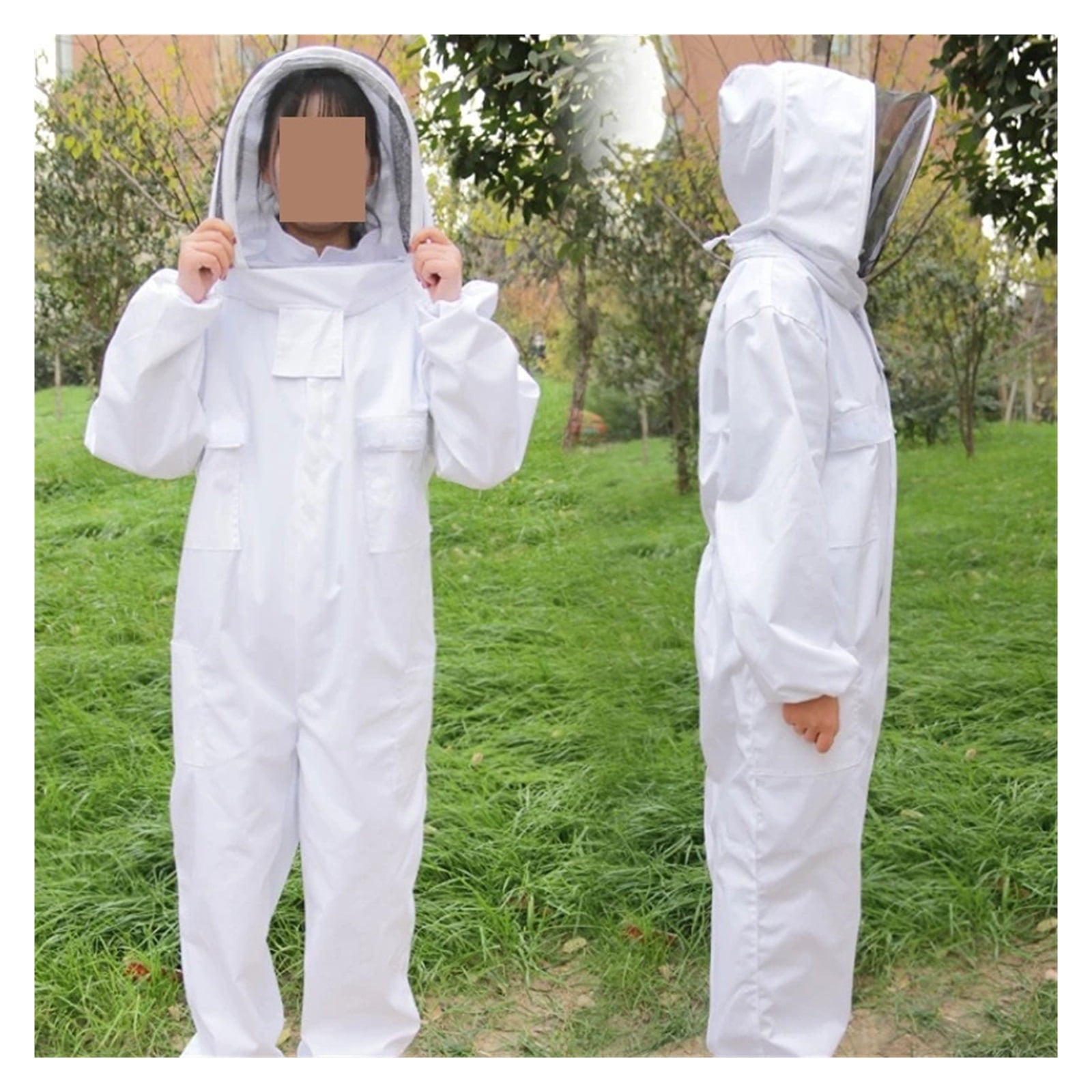 Full Body Beekeeping Professional Protection Beekeeping Suit Safty Hat ...